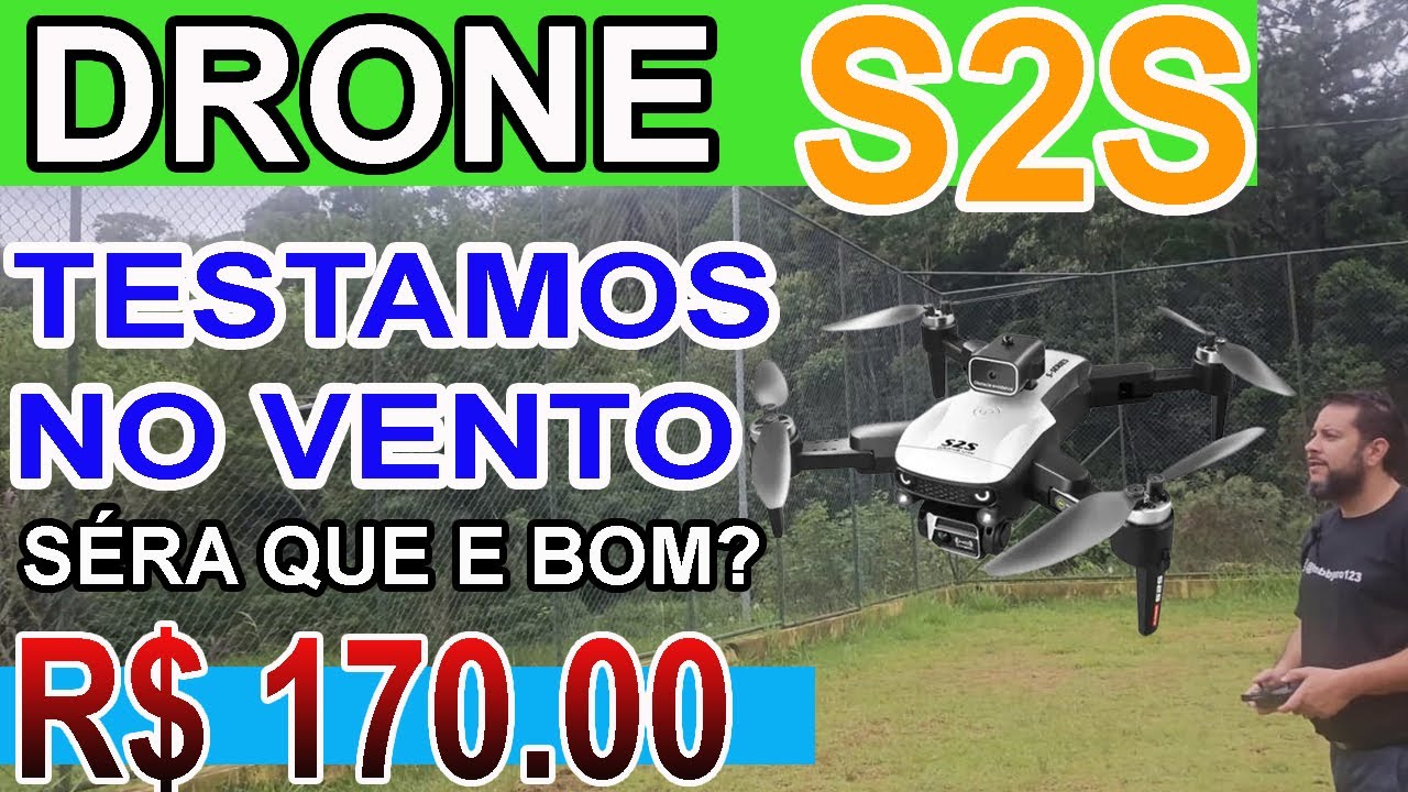 Drone S2S voo externo com vento drone bom para brincar no vento - YouTube