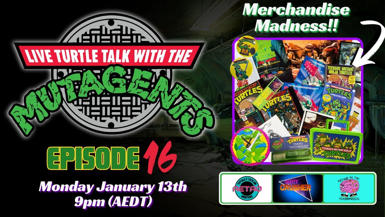 MUTAGENTS Livestream Ep. 16: TMNT Merchandise of the 80s and 90s!!🐢🍕 ...