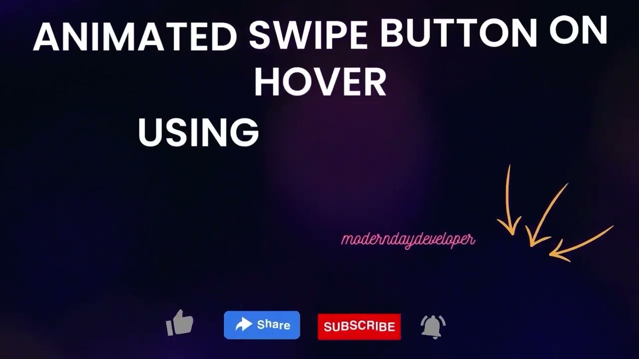 Animated Swipe Button On Hover Css Tips And Tricks Youtube 7996