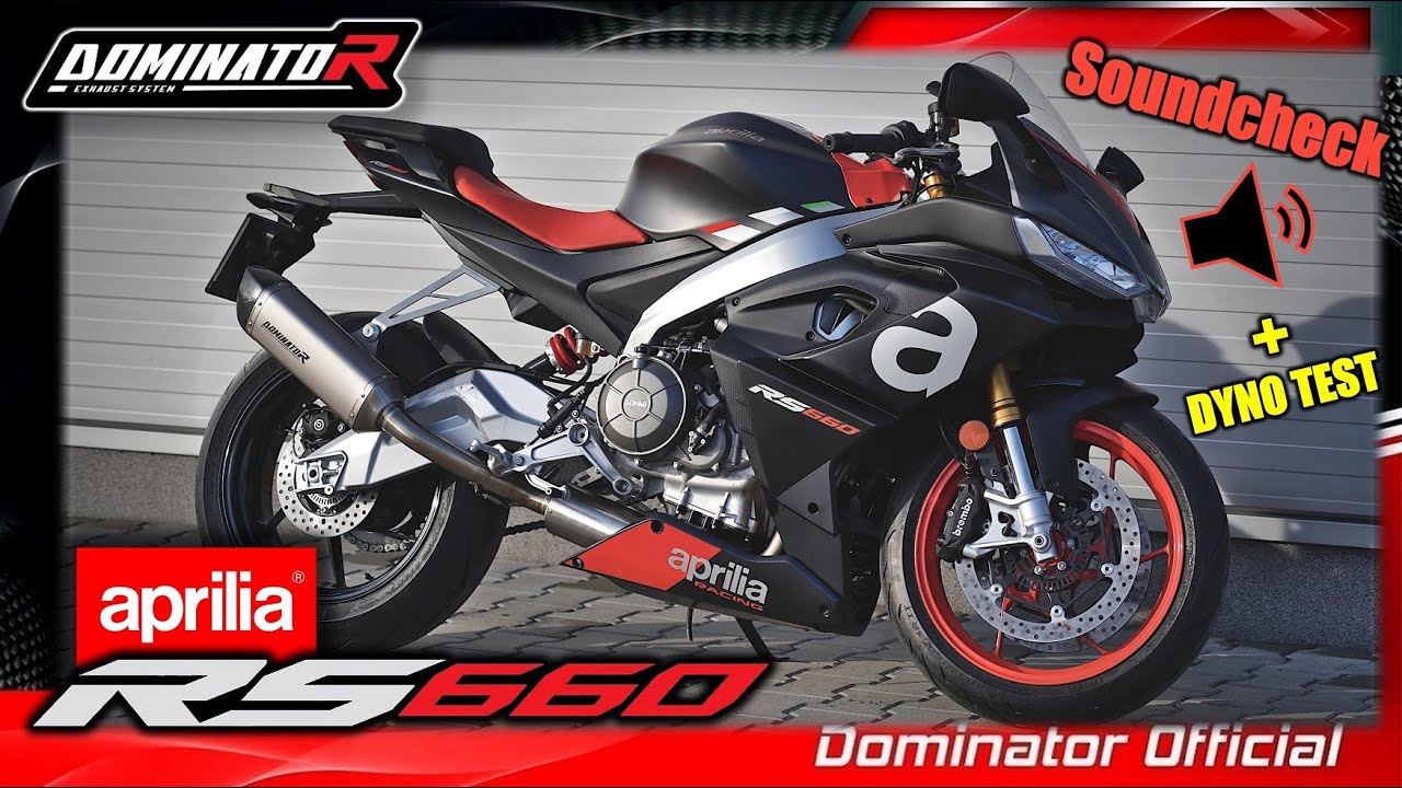 Aprilia RS 660 | Dominator Exhaust Sound | DYNO Test - YouTube