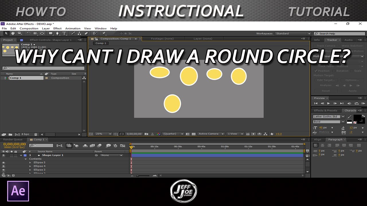 [HOW TO] ADOBE AFTER EFFECTS| Why can't I draw a perfect circle in ...