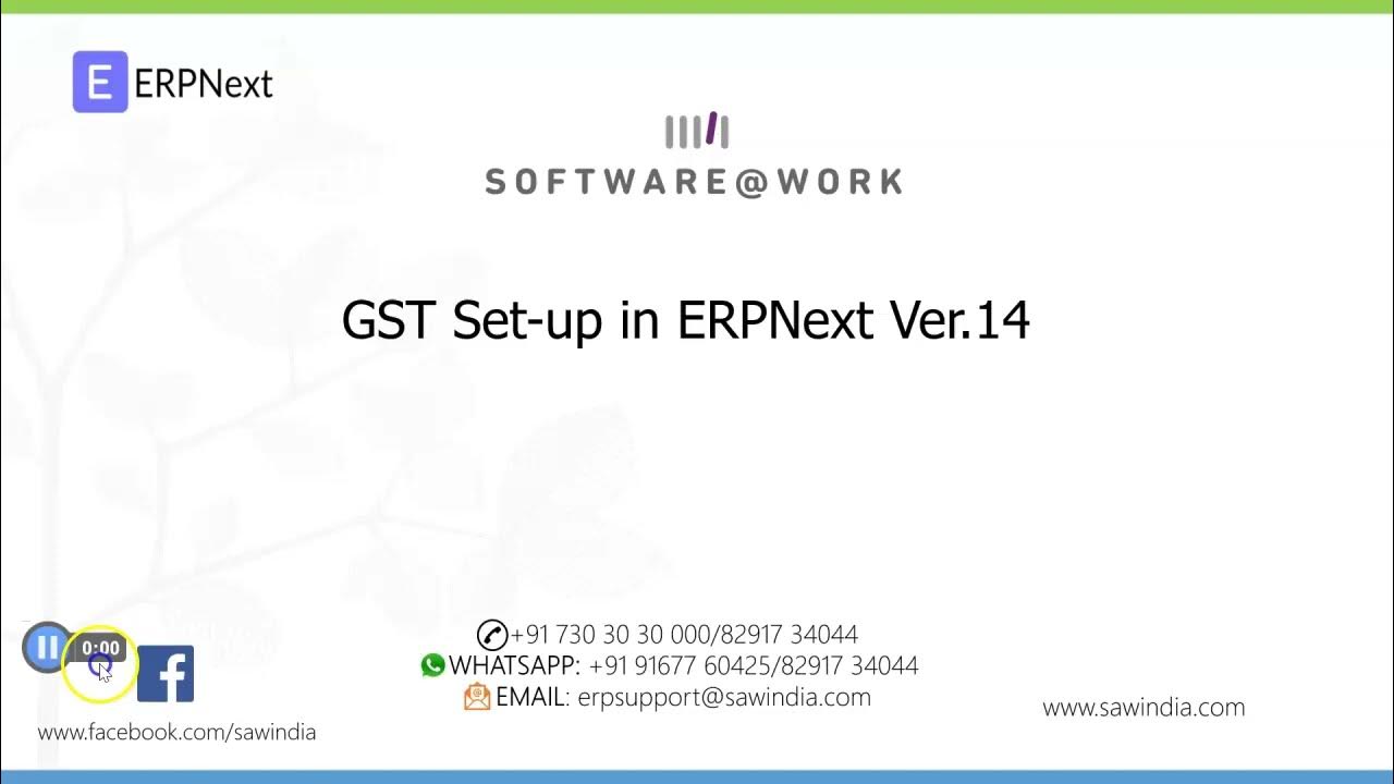Simple GST Setup in ERPNext Ver.14 - YouTube