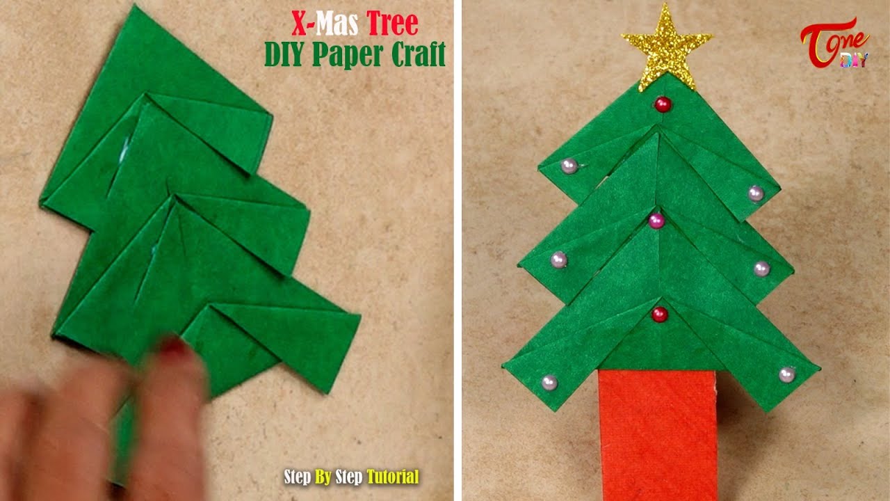 DIY Christmas Tree: Easy Paper Craft Tutorial for the Christmas ...