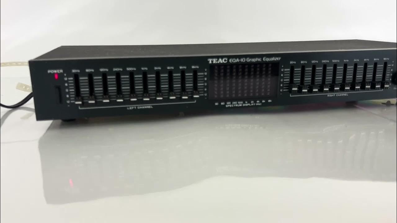 TEAC EQA-10II Stereo 10 Band Graphic Equalizer w/ Spectrum Display ...