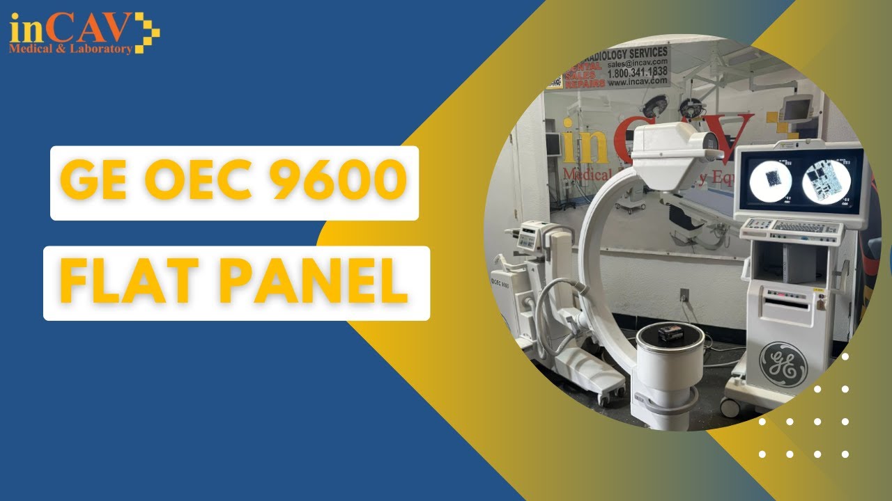 OEC 9600 With Flat Pannel LCD Upgrade 12IIS Vascular - YouTube