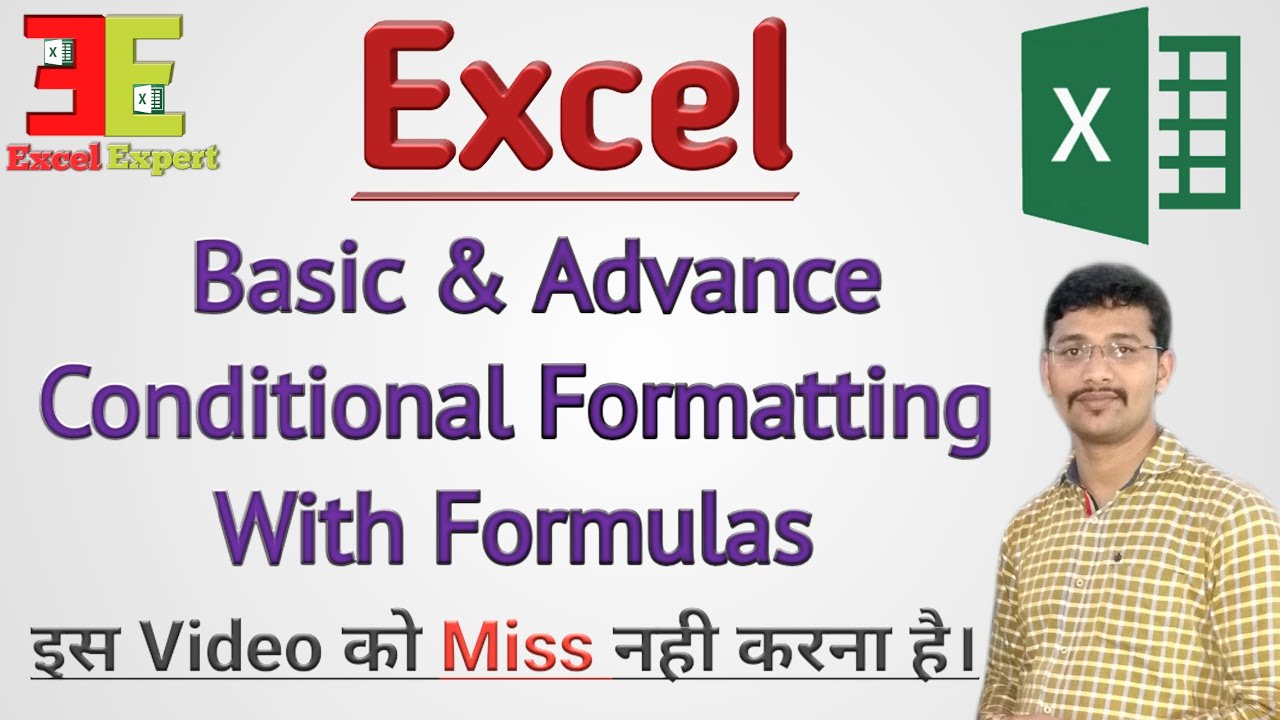 Conditional Formatting In Excel In Hindi Advance Conditional