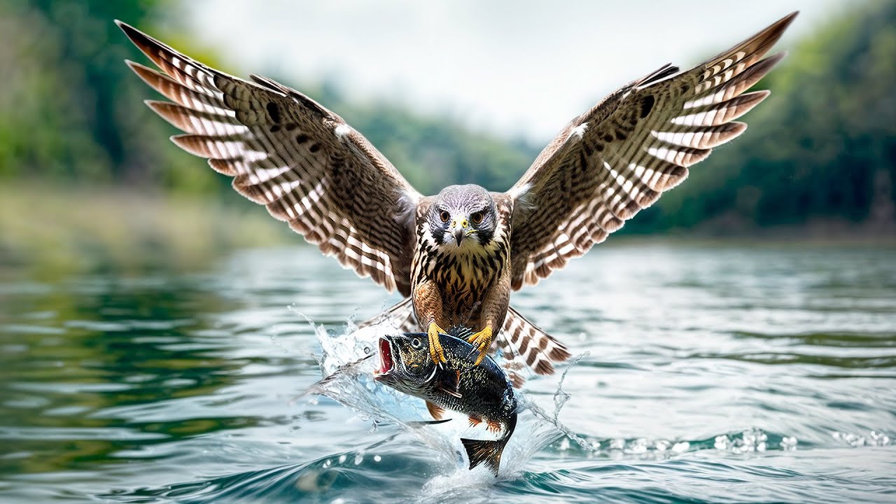 Birds of prey in action. Rare bird battles caught on camera - YouTube