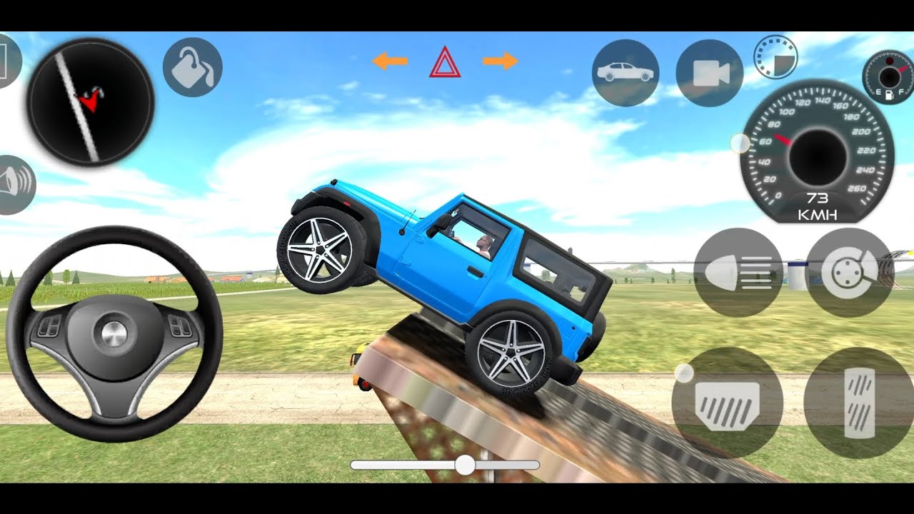 Long Jump Red Thar Indian Cars Driving 3D2024 || Indian Cars Driving 3D ...