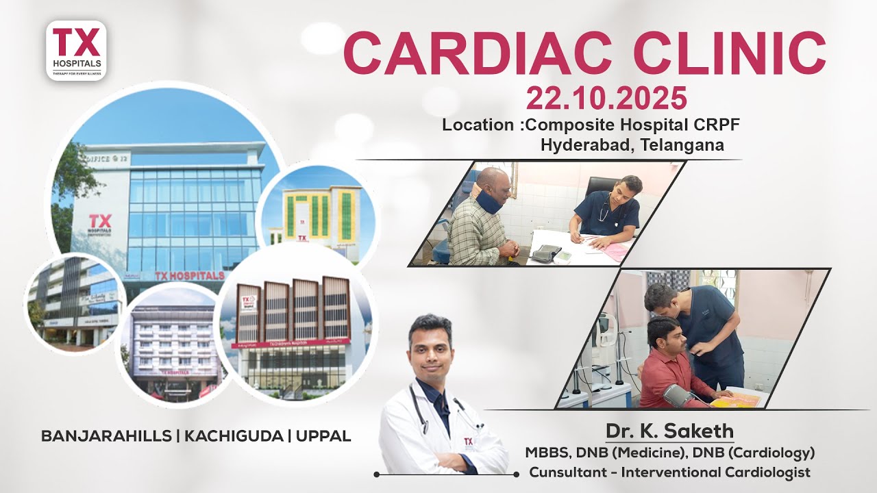 Cardiac Clinic by TX Hospitals | Expert Heart Care with Dr. K. Saketh ...