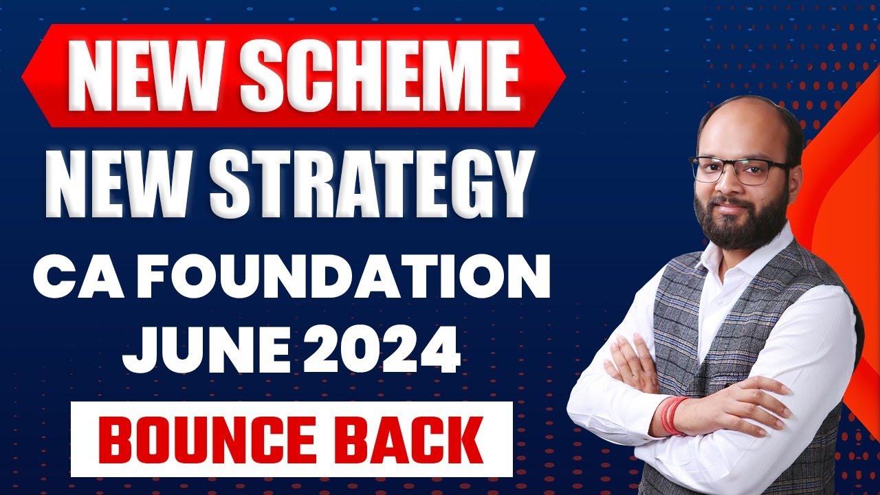 How to Start Study CA Foundation June 24 from Scratch | Bounce Back After CA Fond Result | ICAI ...