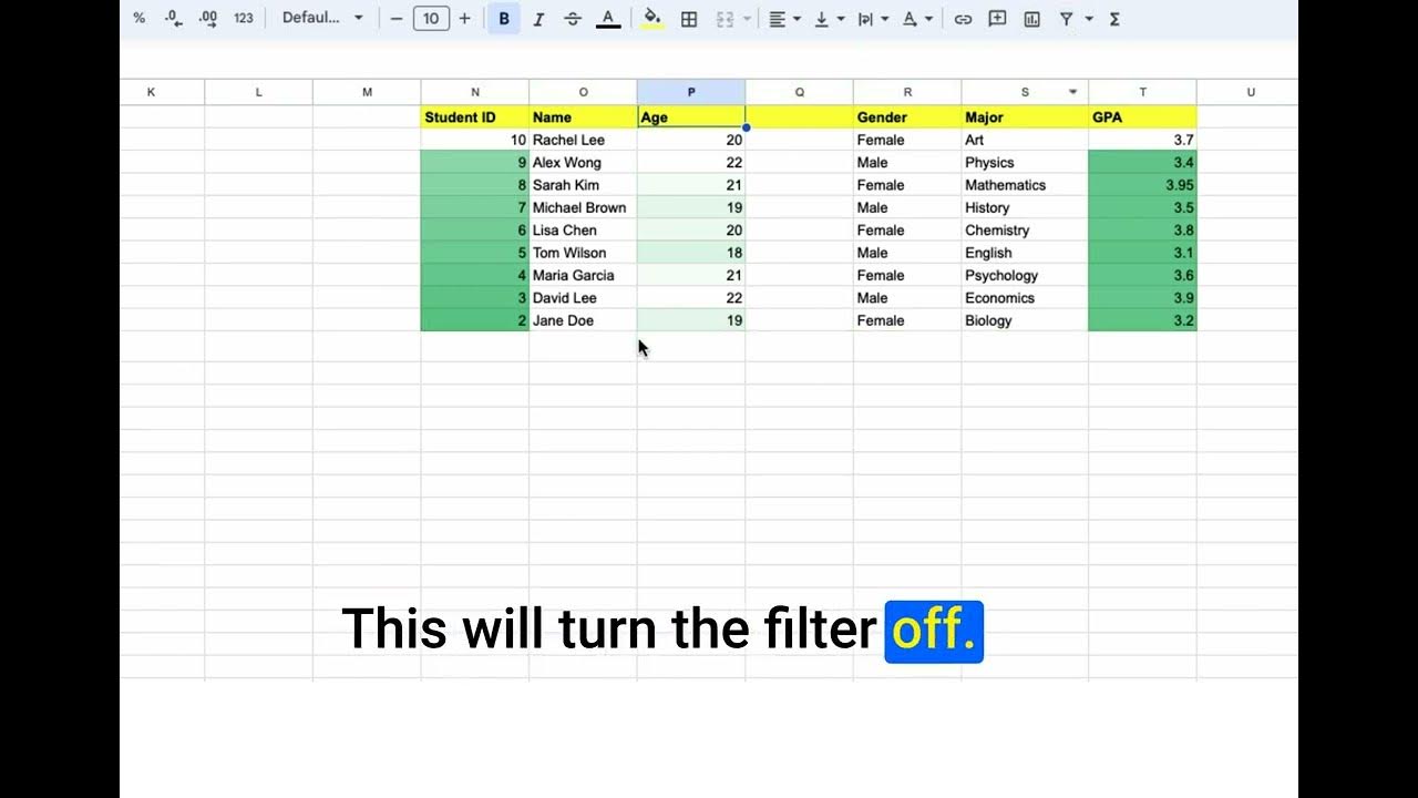 Google Sheets | Basics | Filtering data in google sheets - YouTube