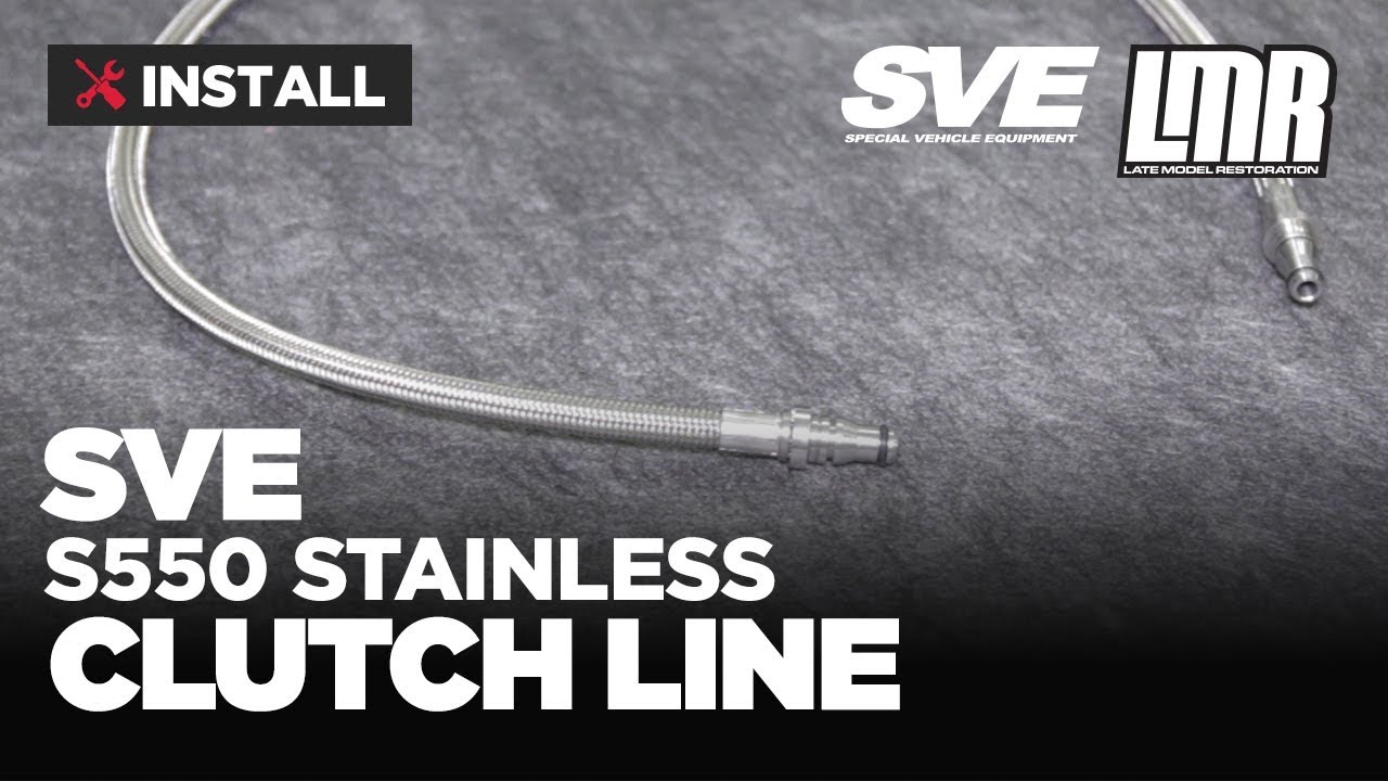 2015-2023 Mustang SVE Stainless Steel Clutch Fluid Line Upgrade ...