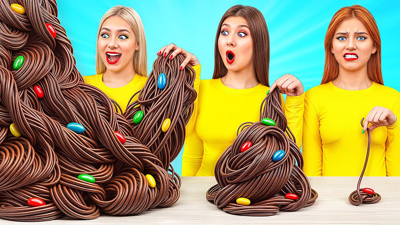 Big, Medium and Small Plate Challenge | Who Wins the Cooking War by Multi DO Challenge - YouTube