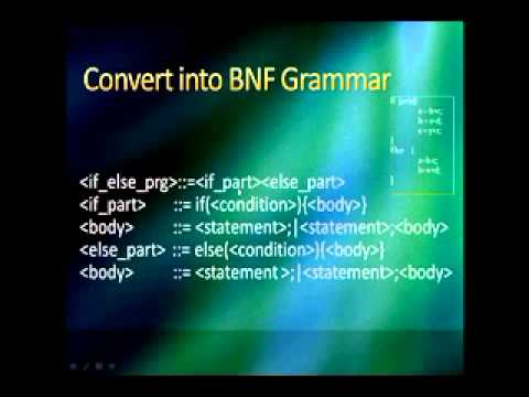 BNF AND EBNF part 1.flv - YouTube