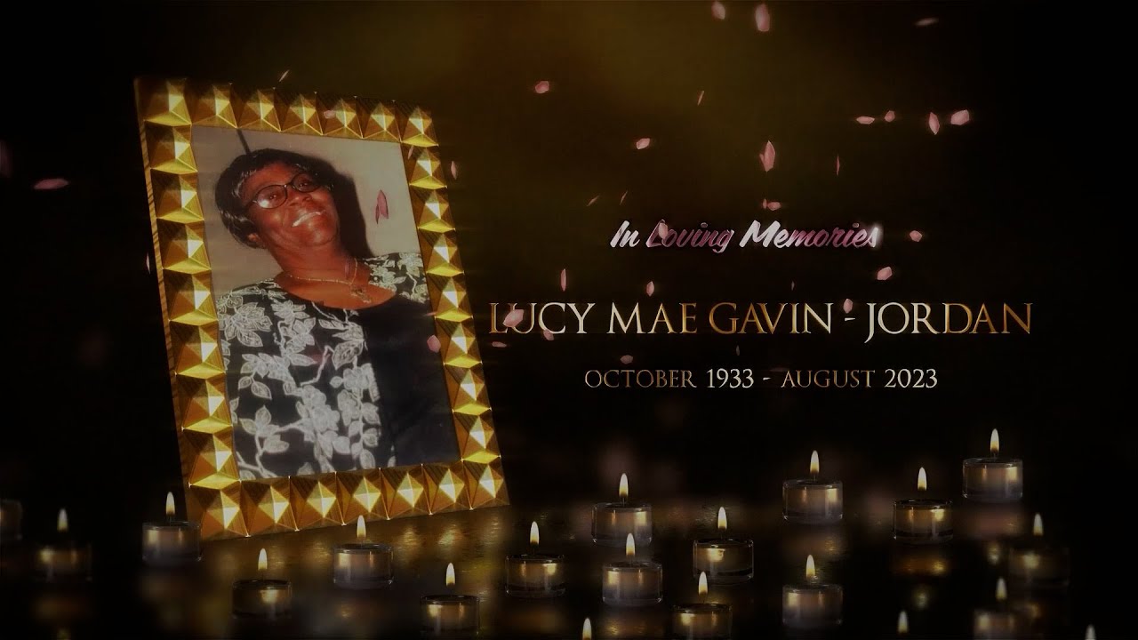 CELEBRATING THE LIFE OF MRS. LUCY MAE GAVIN - JORDAN - YouTube