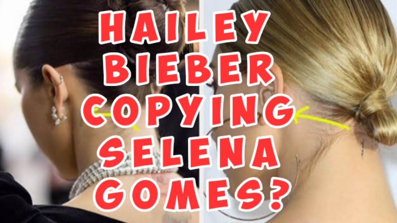 Hailey Bieber is gripped copying Selena Gomez all the time - YouTube