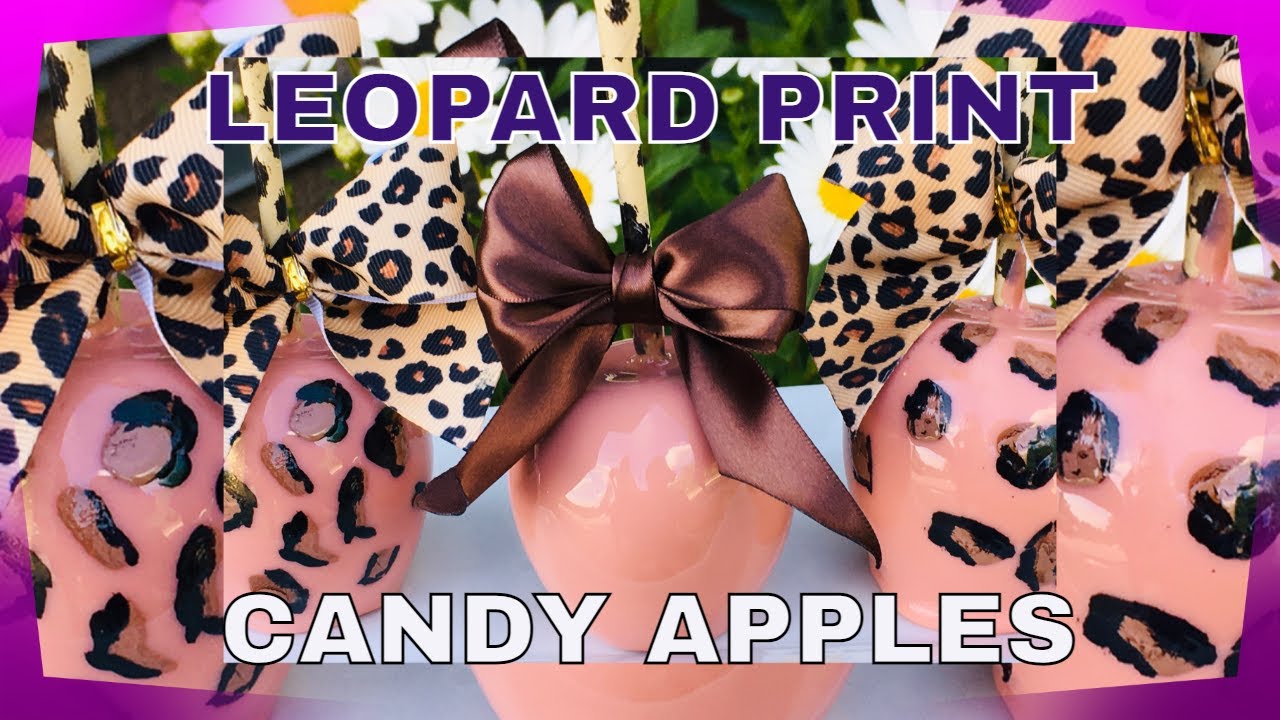 How To Make LEOPARD Candy Apples - YouTube
