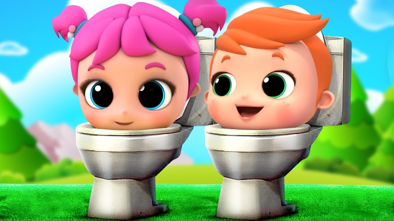 Little Angel & Friends - Skibidi Toilet Meme Song - YouTube