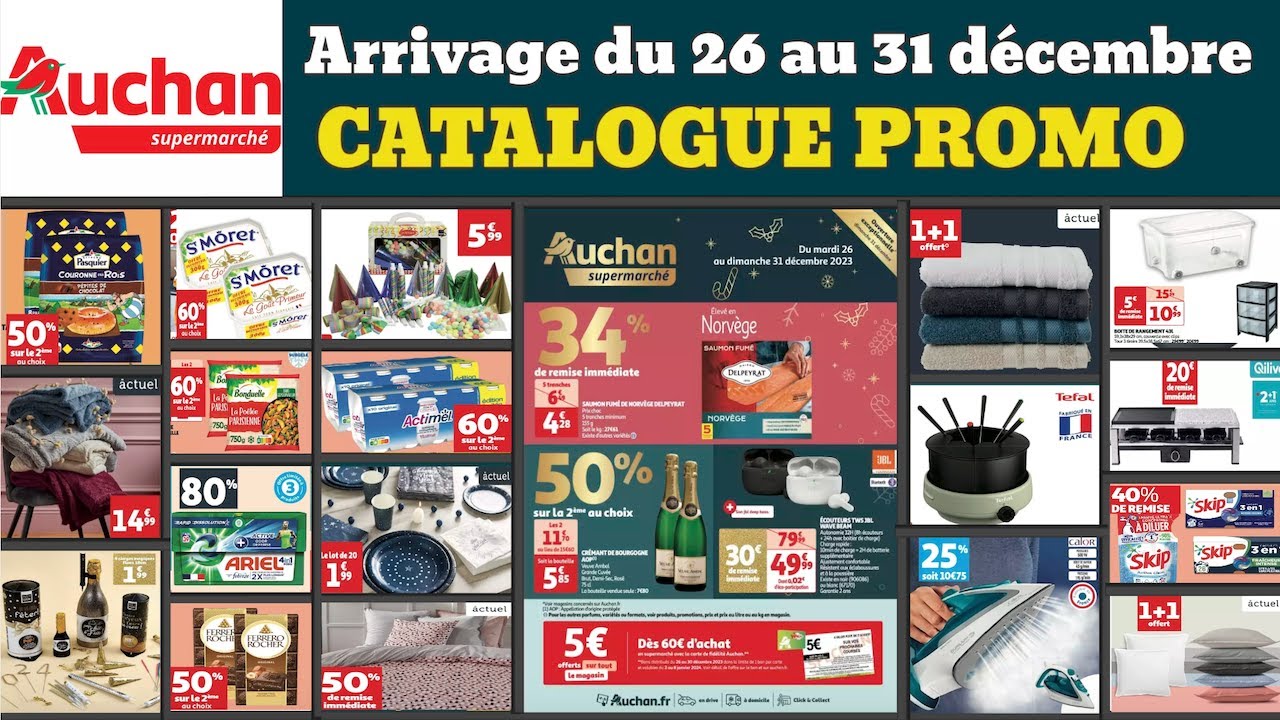 catalogue AUCHAN SUPERMARCHÉ du 26 au 30 décembre Arrivage du jour 🔥 ...