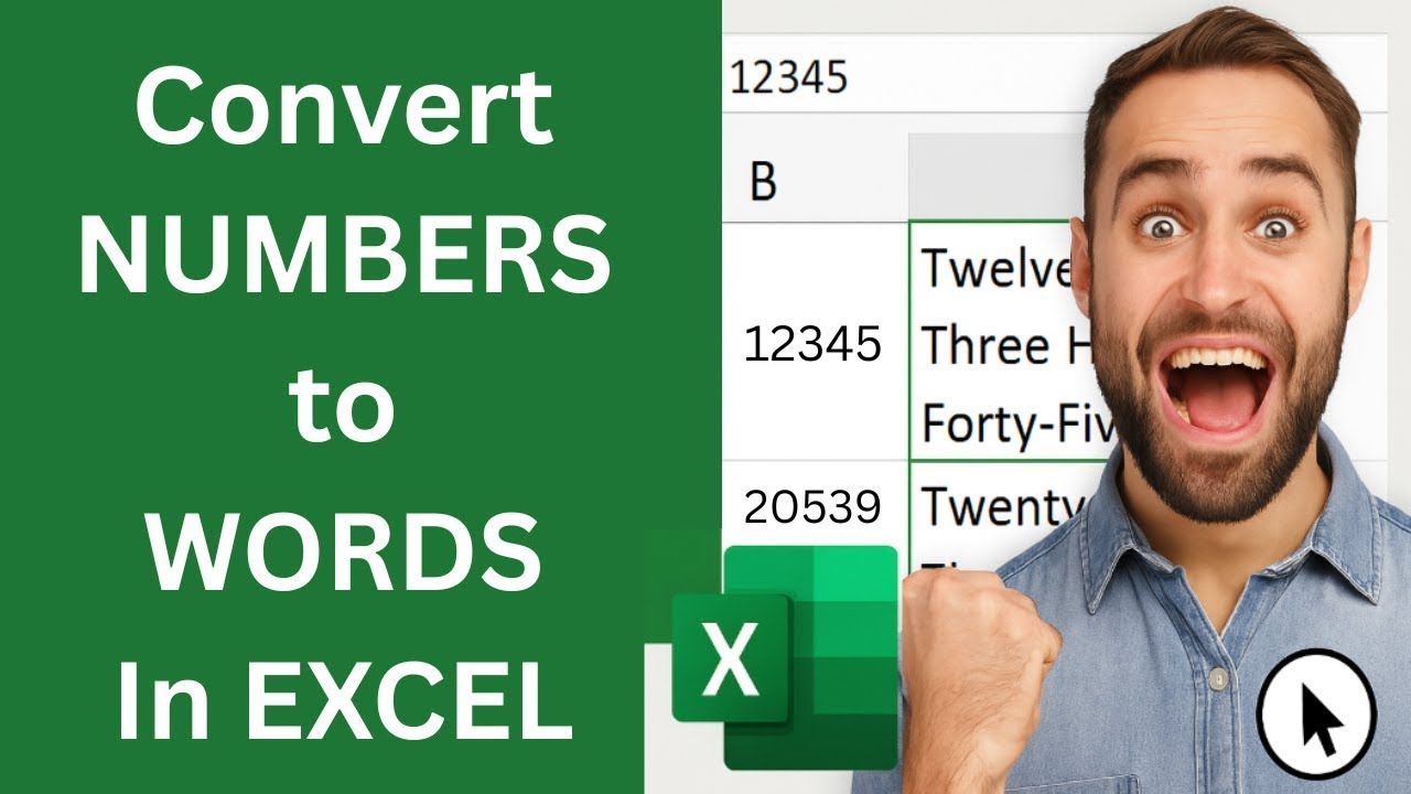 How to Convert Numbers to Words in Excel Convert Number to Words in ...