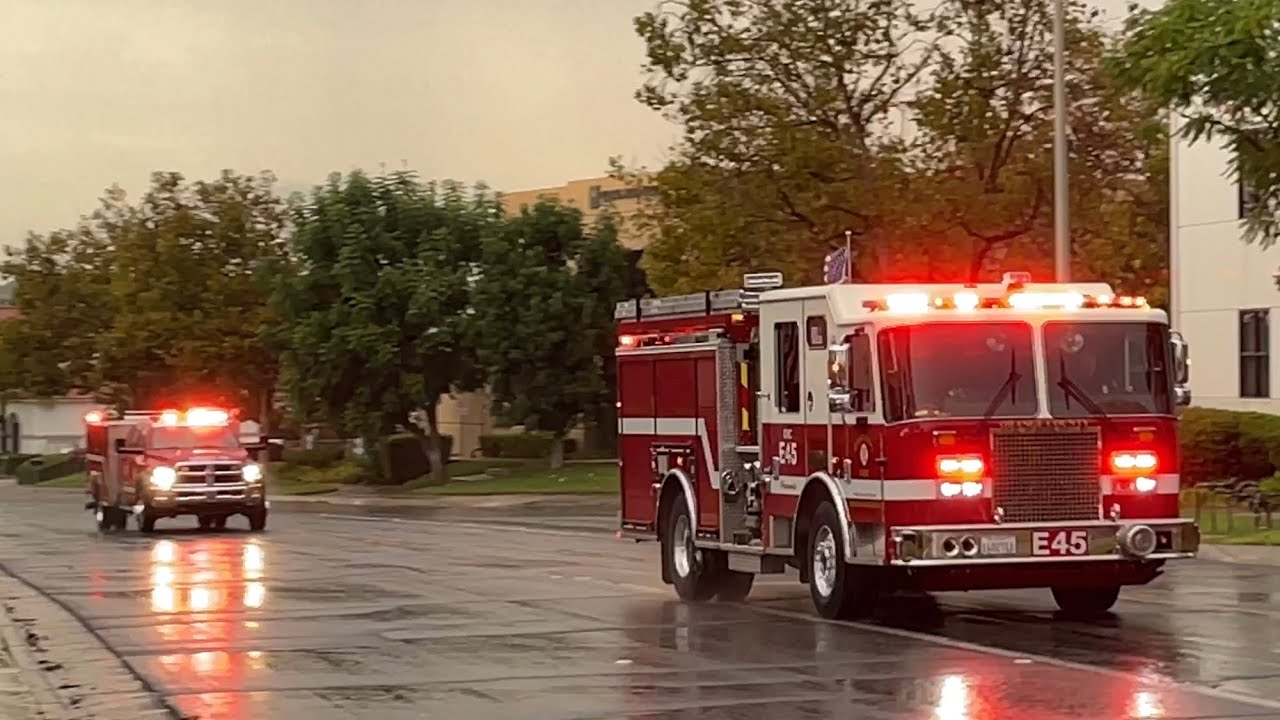 OCFA Engine & Medic 45 Responding - YouTube