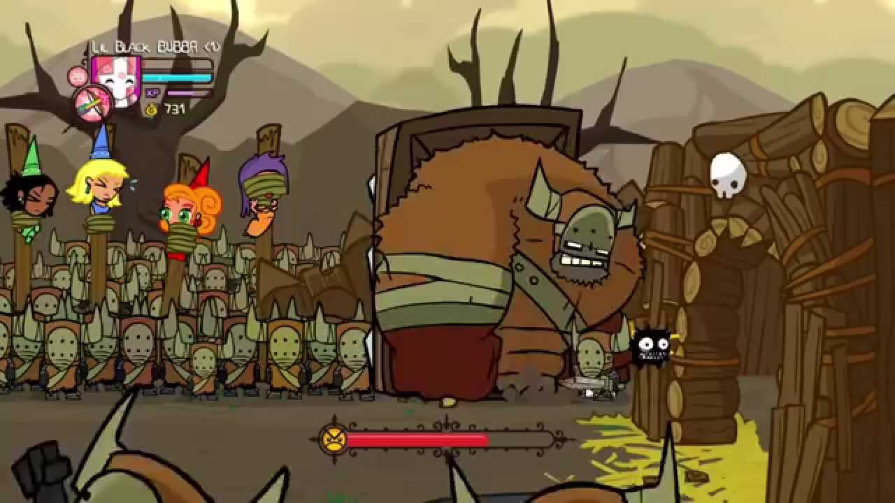 How to beat a boss WITHOUT ATTACKING IT! (Castle Crashers Barbarian ...