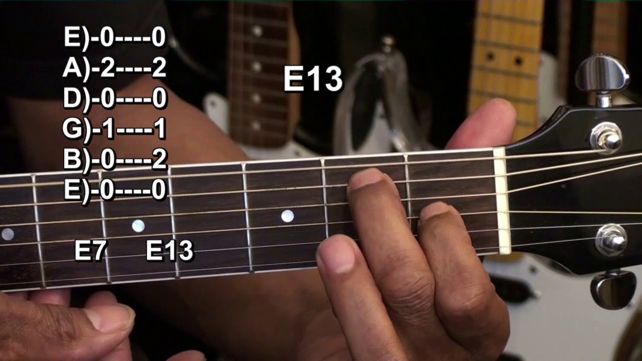 How To Use The E13 Chord For 12 Bar Blues Guitar Endings ...