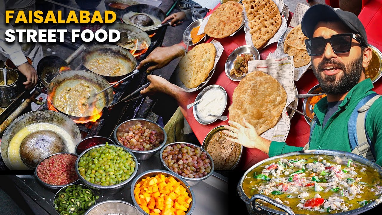 Epic Food Tour in Faisalabad Ep # 1 | Al-Mashoor Halwa Puri | Hazara ki ...