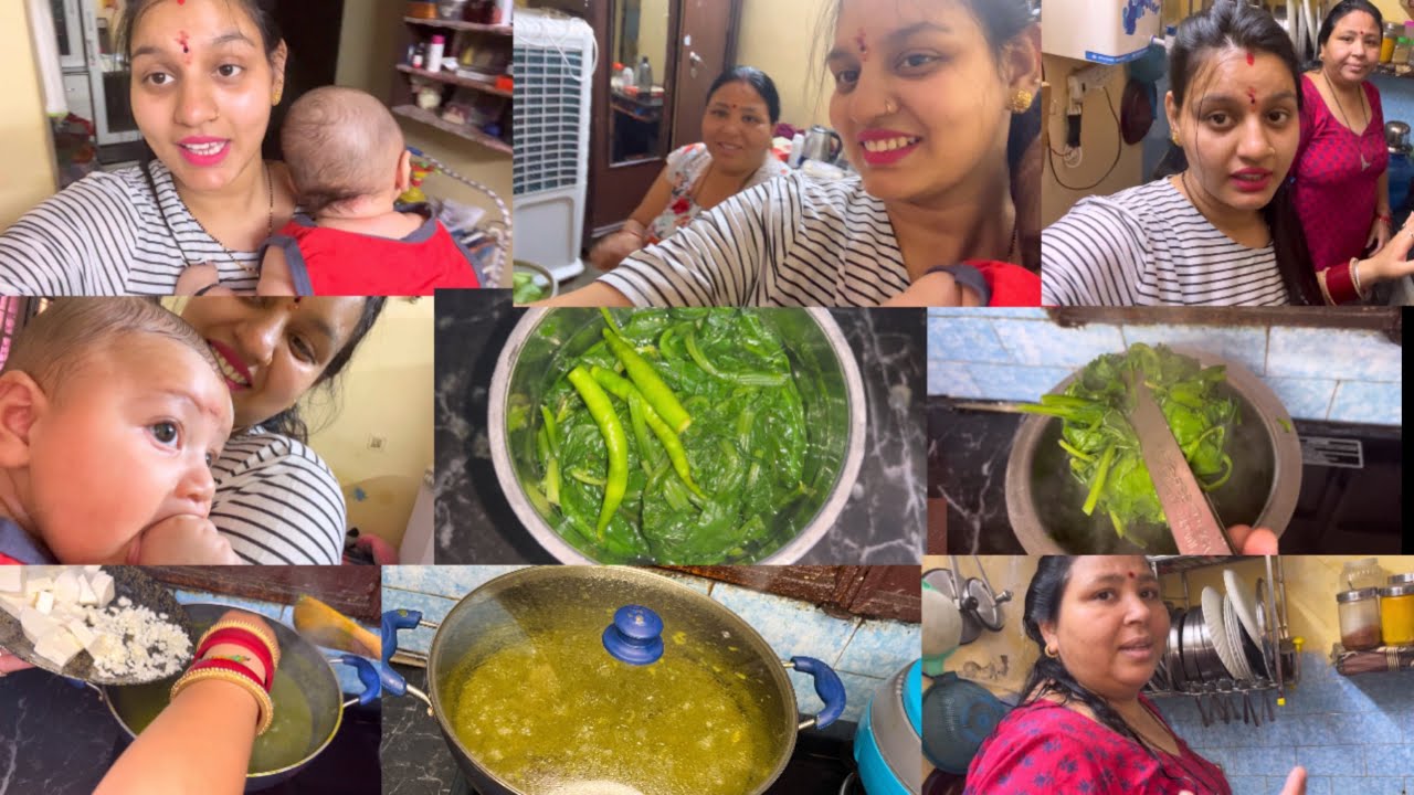 HMNE BNAYA DELICIOUS🤤 PALAK PANEER II HOMEMADE 😀PALAK PANEER RECIPE II ...