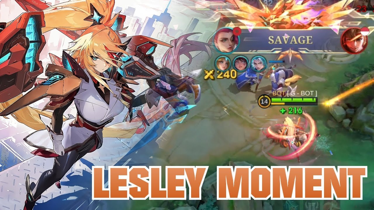 SAVAGE !!! BUILD ITEM LESLEY - MOBILE LEGENDS - YouTube