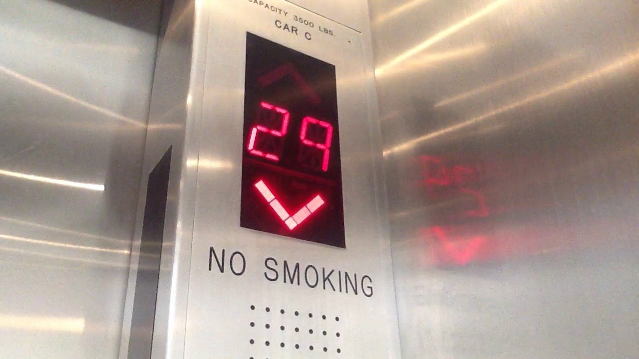 Schindler Miconic 10 High-Speed High-Rise Elevators @ Marriott Marquis ...