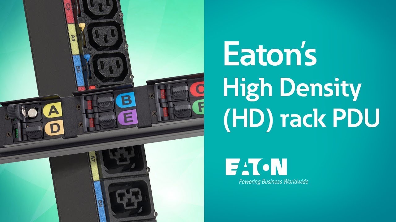 Eaton High Density (HD) rack power distribution unit (PDU) - YouTube