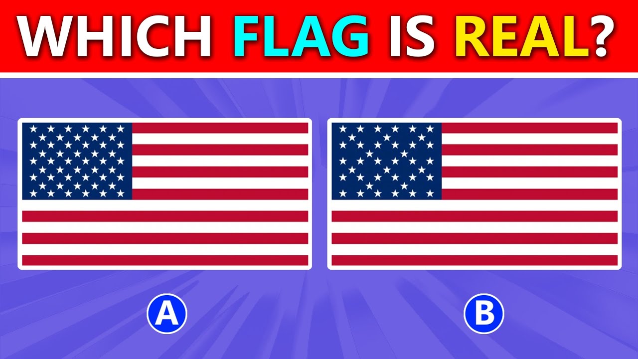 Guess The Real Flag - Real or Fake Flag Quiz - YouTube