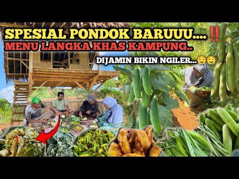 MENU SPESIAL BANGUN PONDOK KEBUN | Tumis Kacang Koro, Tumis Buncis dan Ikan Asin Goreng 