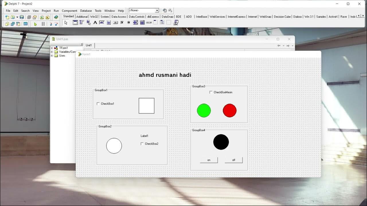 Praktikum 1 dan Praktikum 2 pengenakan Delphi 7 - YouTube