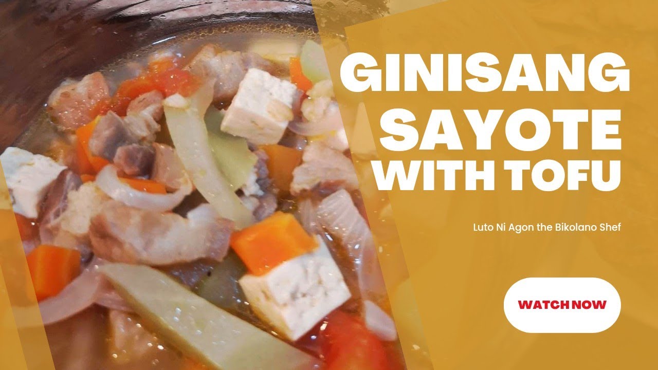 LOW BUDGET ULAM...GINISANG SAYOTE WITH TOFU - YouTube
