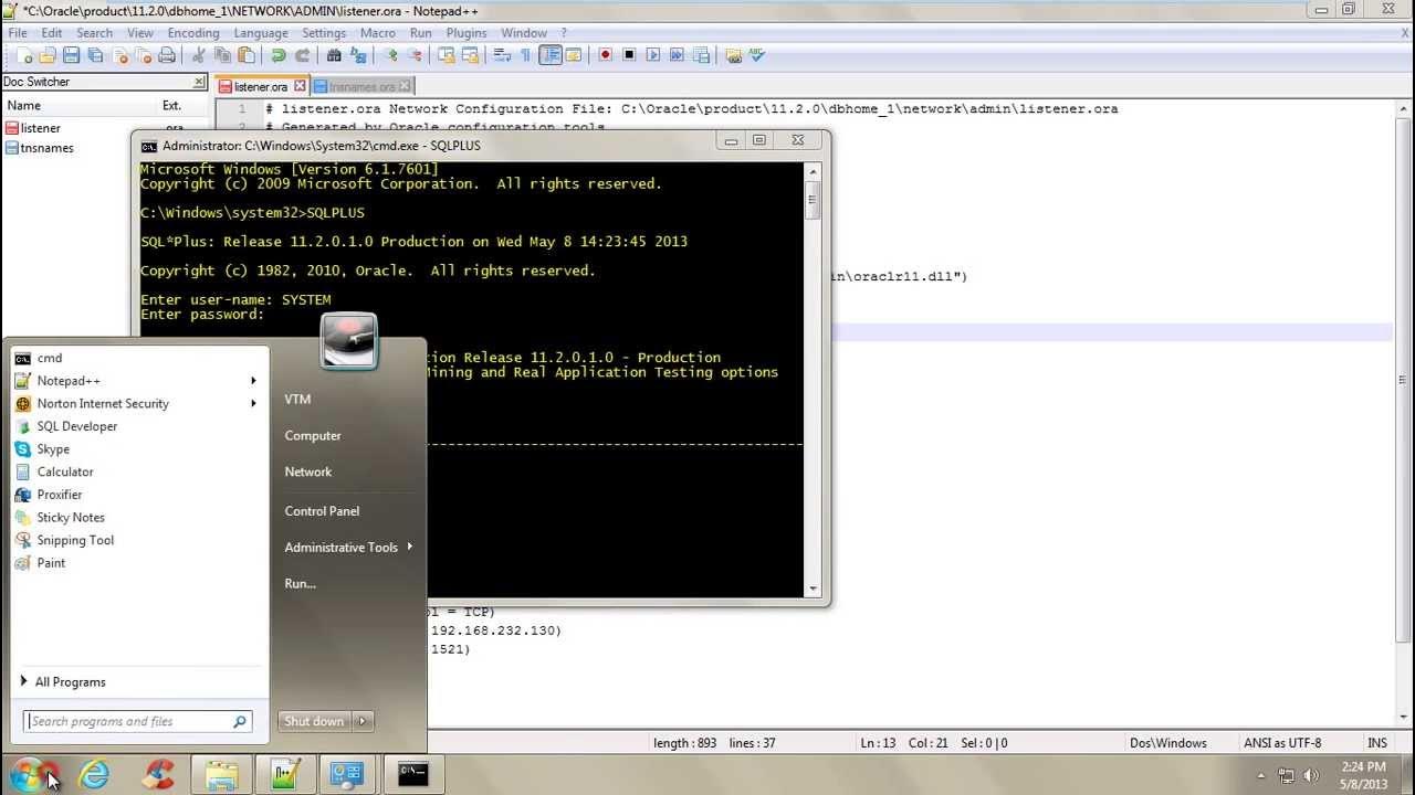 Use ORACLE DATABASE 11gR2 - YouTube