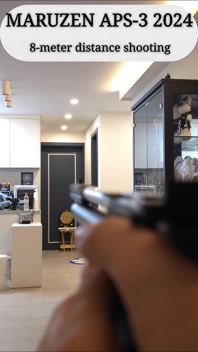 MARUZEN APS-3 8m shooting #사격 #airsoft #장난감총 #에어소프트게임 #비비탄 #shootingrange #maruzen #aps-3 - YouTube
