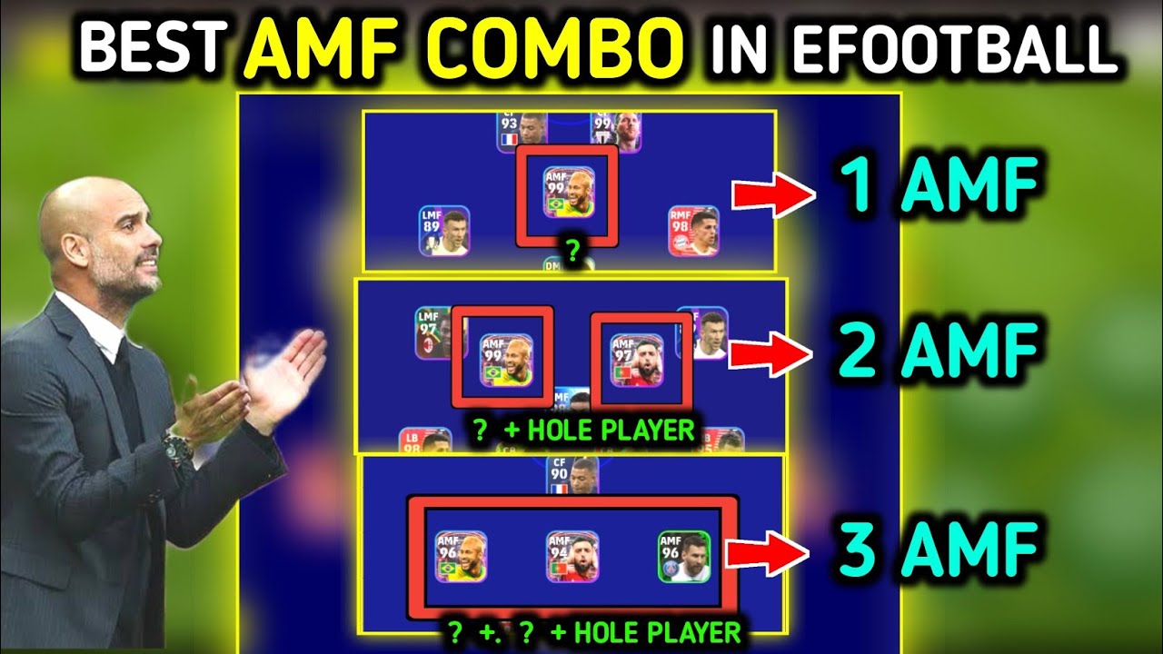 Best amf combo in efootball | Best amf in efootball | best player in ...