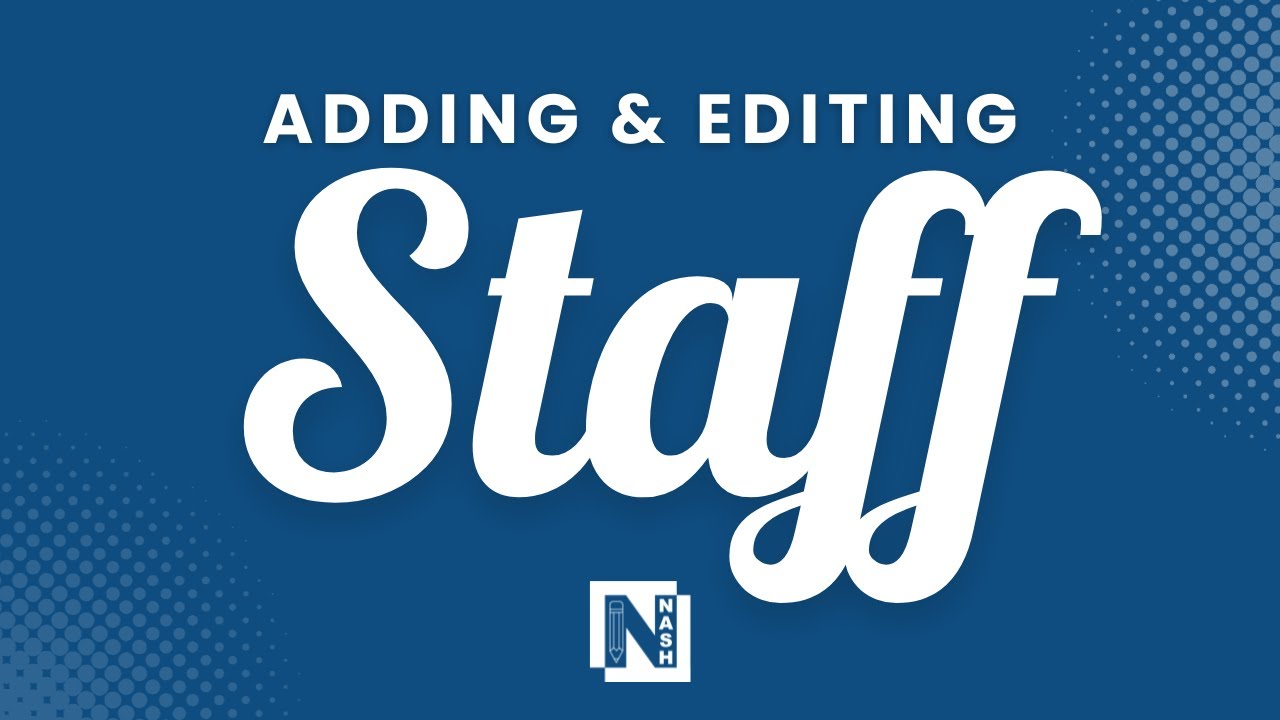 Editing & Adding Staff | ThrillShare Webmaster Tips - YouTube
