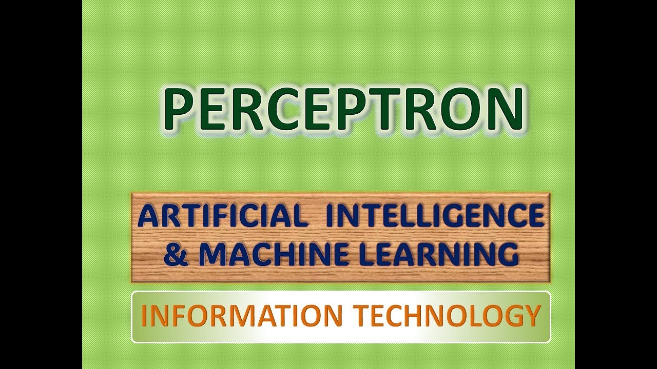 Perceptron in AI & ML - YouTube