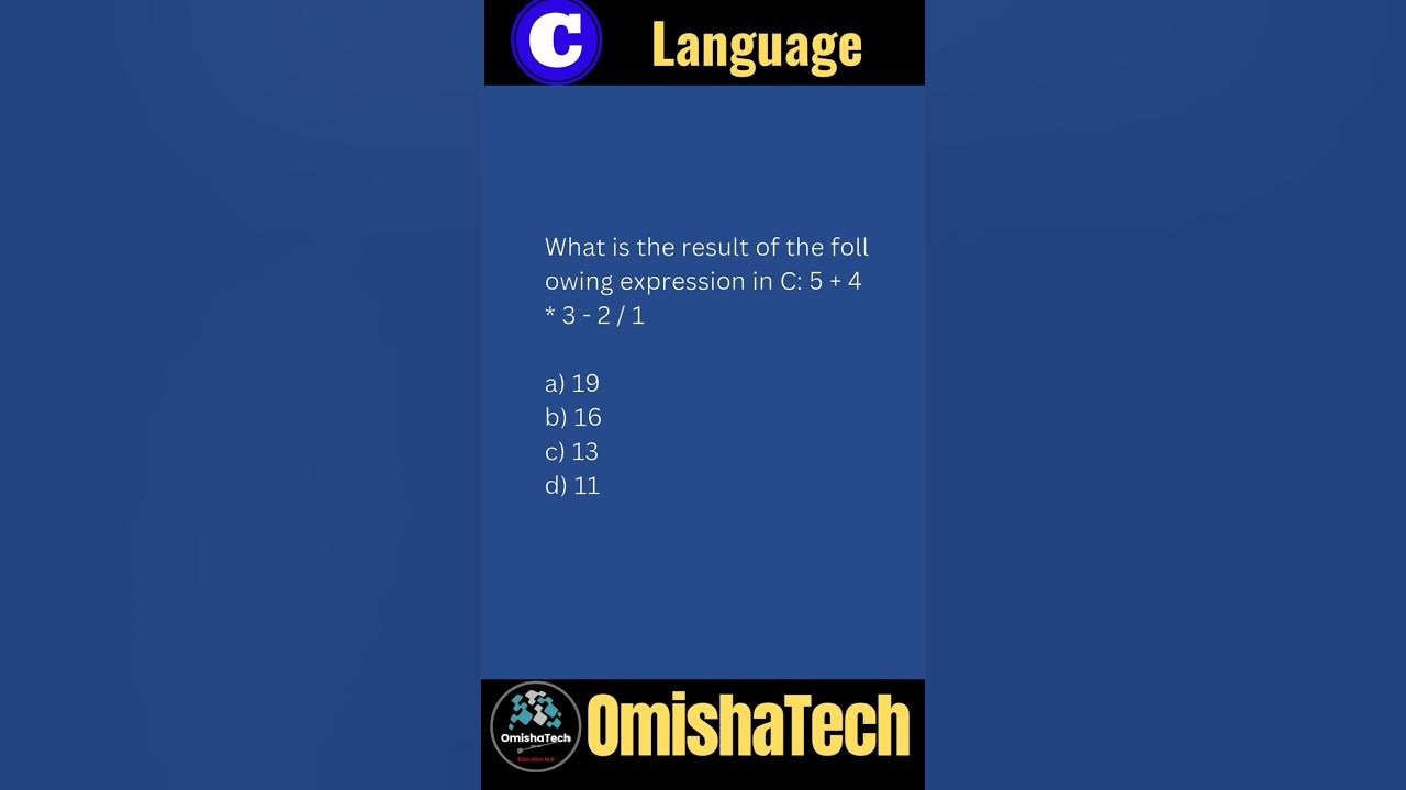C Programming Operator Shorts Viral Ytshorts Omishatech Cprogramming Operatorinc Youtube