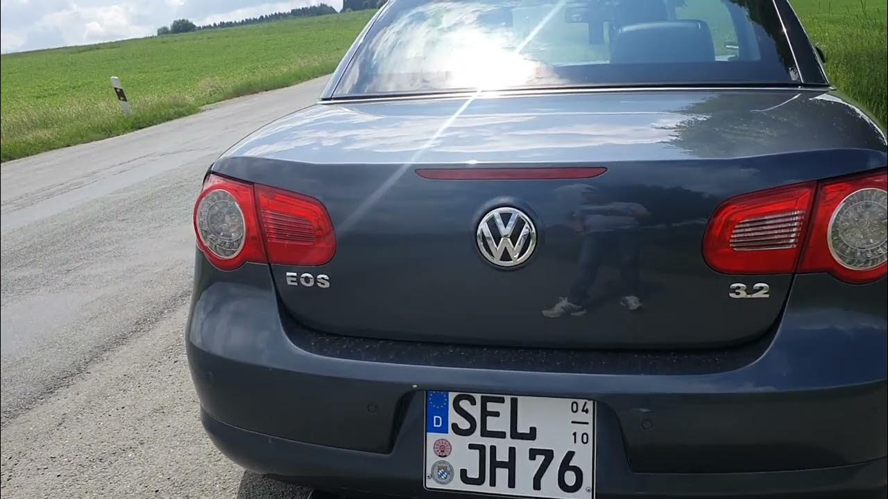 VW EOS 3.2 VR6 2006 Testfahrt mit geschlossener und offener ...