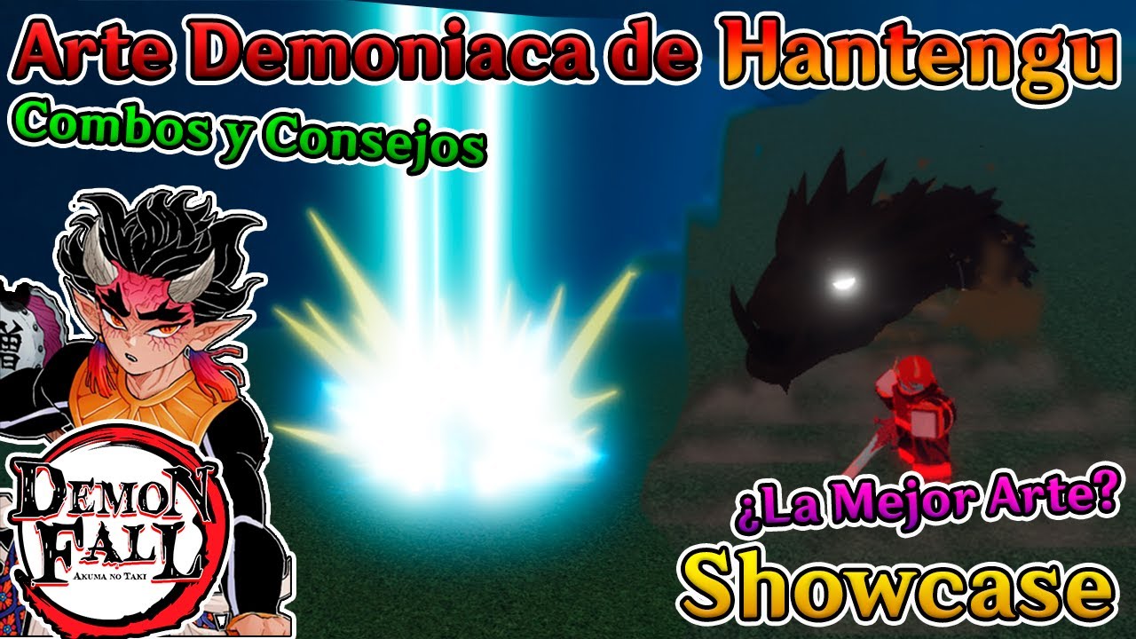 Demon Fall Showcase Arte Demoniaca Hantengu Roblox - YouTube
