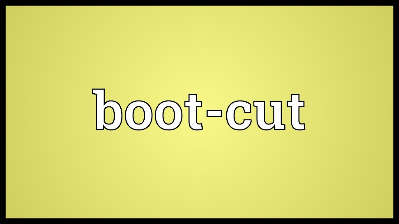 Boot cut Meaning YouTube