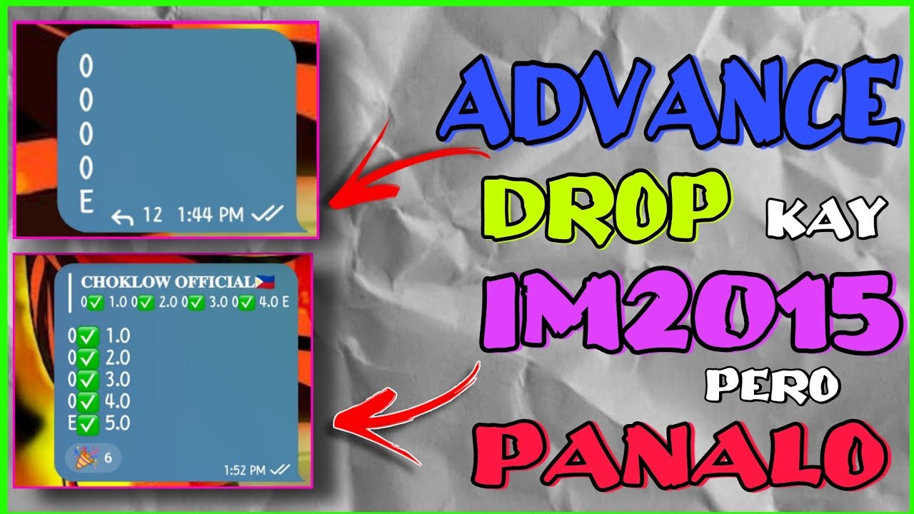 Paano Mag Advance Drop Kay IM2015? | Im2015 Tricks - YouTube