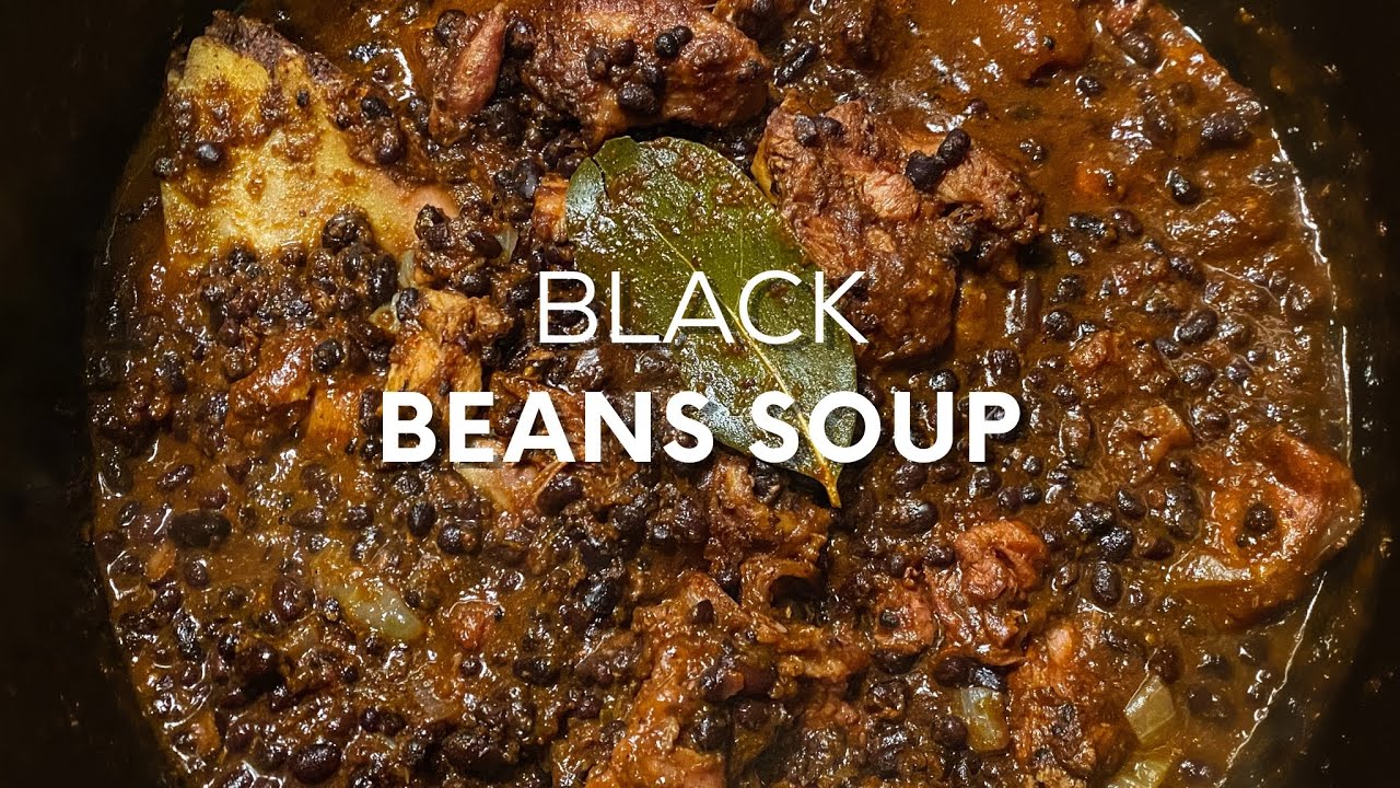 The Best Black Beans Soup Cooked Liberian Style | African Food ...