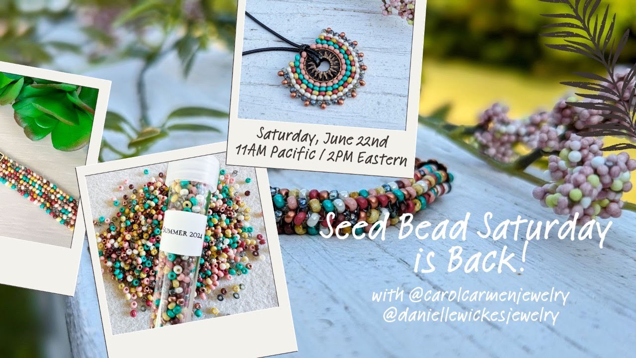 Seed Beading Saturday with @carolcarmenjewelry! - YouTube