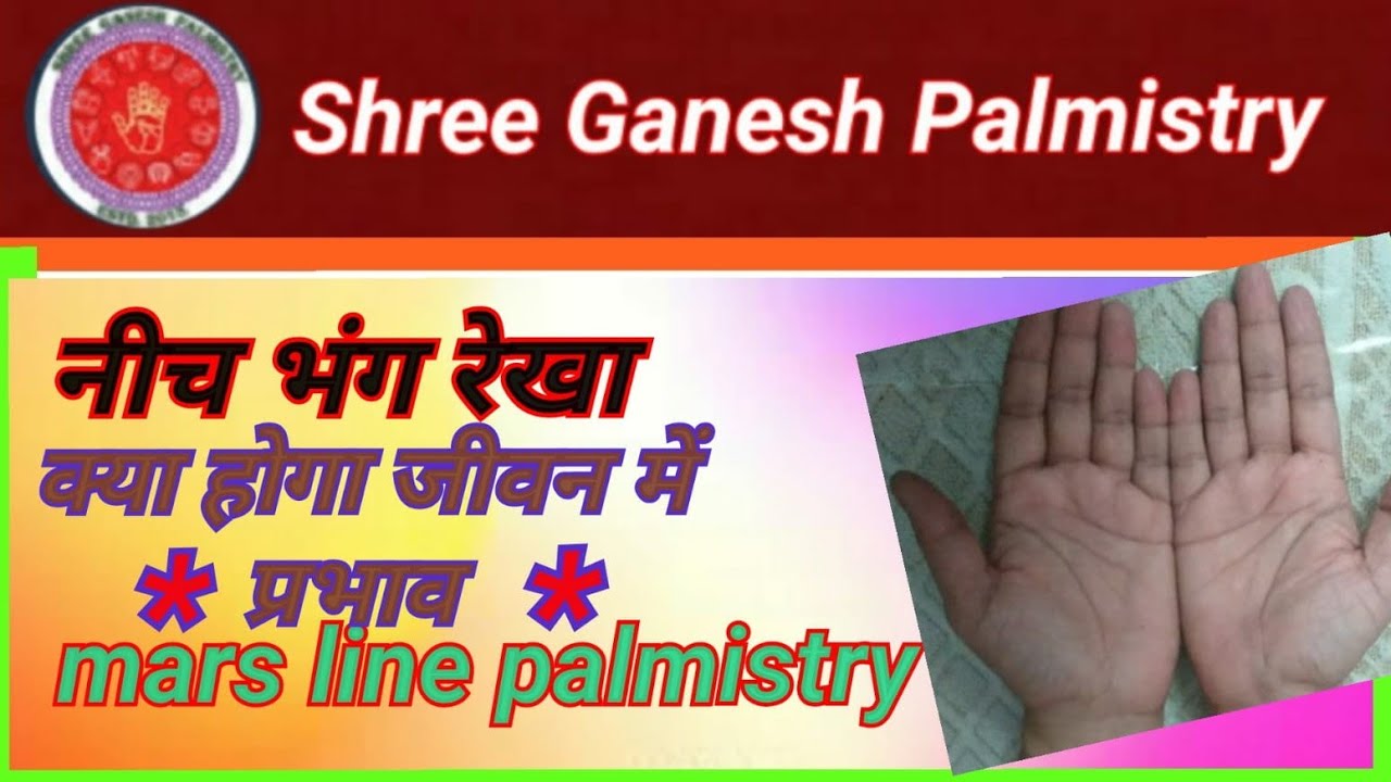Mars line Palmistry | | टूटी जीवन रेखा | हस्त रेखा ज्ञान। - YouTube