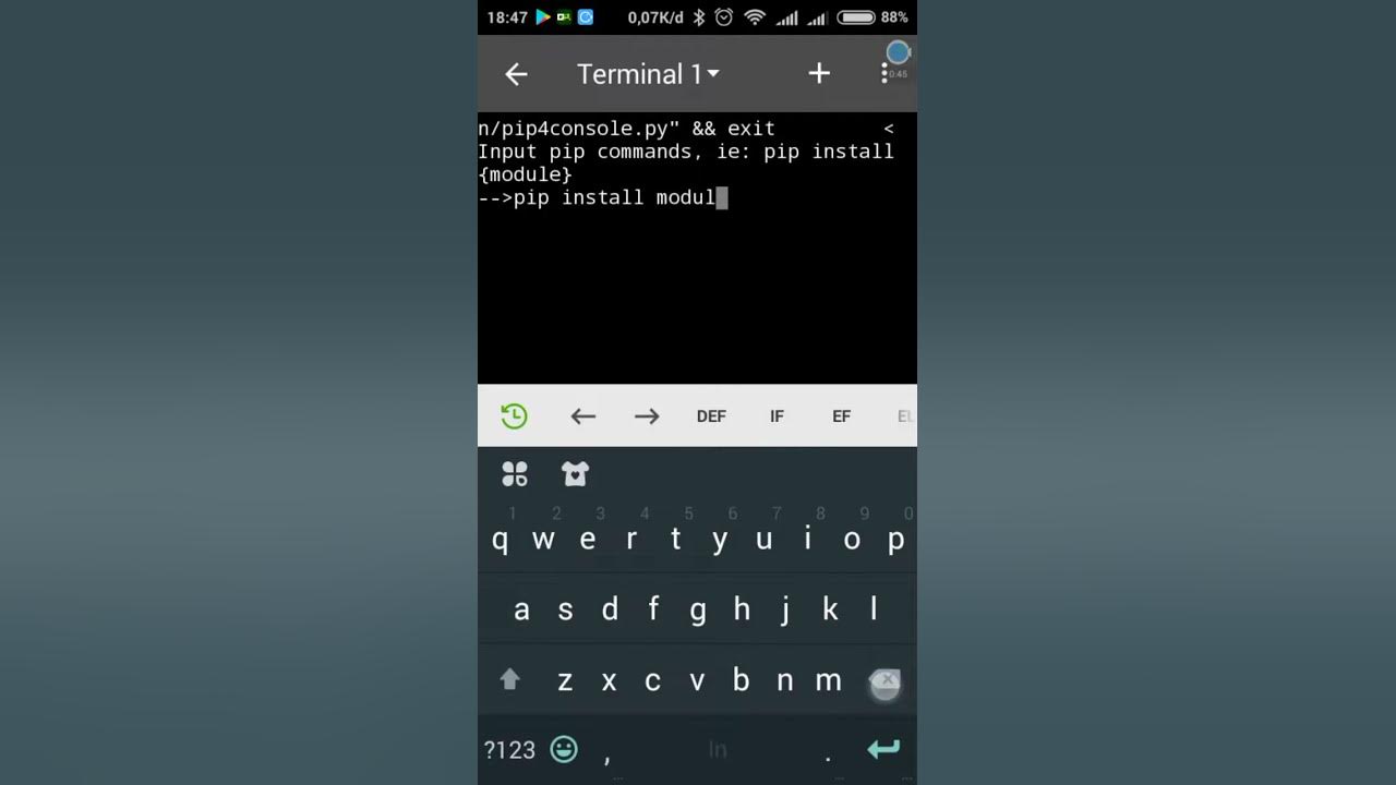 INSTALL MODUL DI QPYTHON 2 ANDROID - YouTube